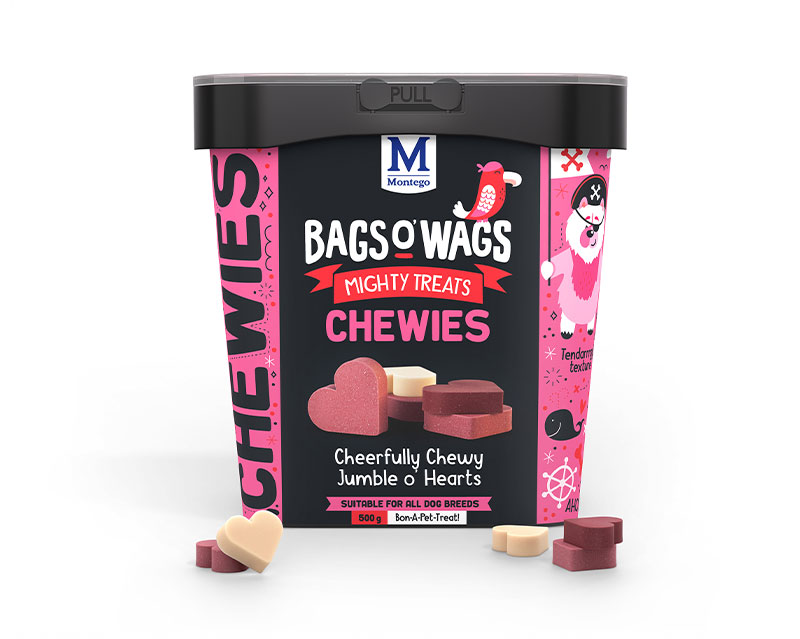 Bags o' Wags Chewies Jumble o' Hearts - Montego Pet Nutrition