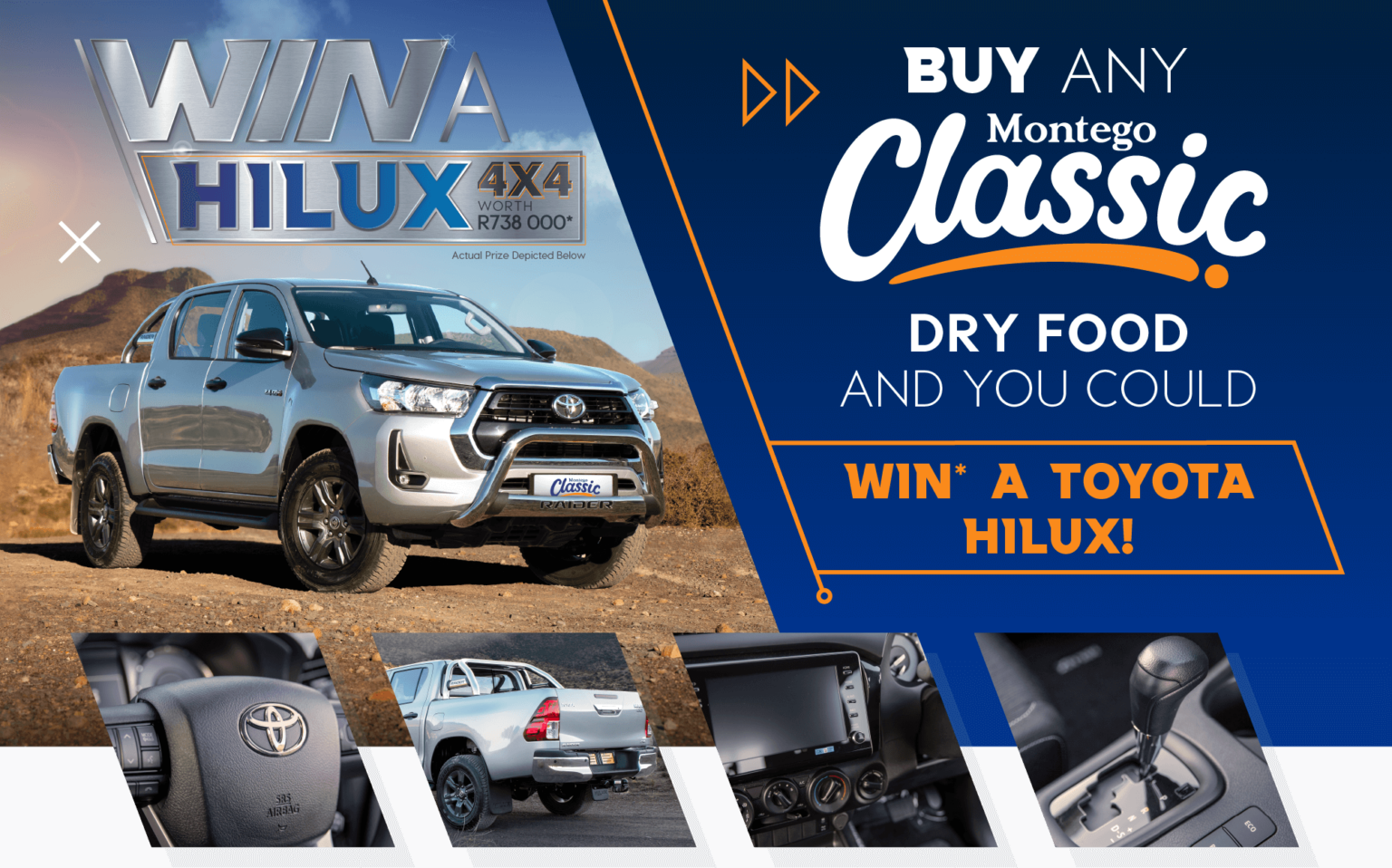 WIN a Toyota Hilux with Montego Classic - Montego Pet Nutrition